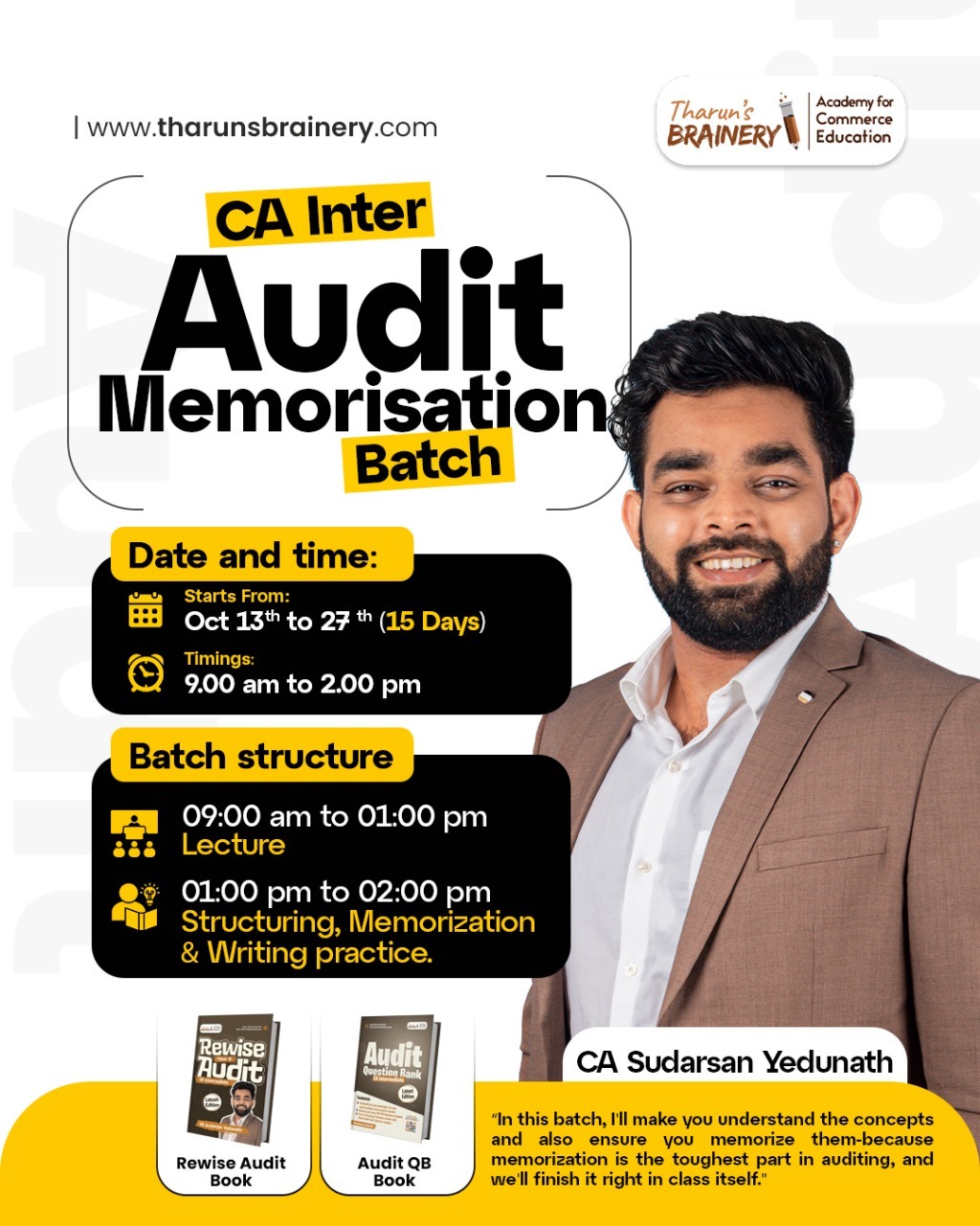 CA Inter - Audit - Memorisation Batch